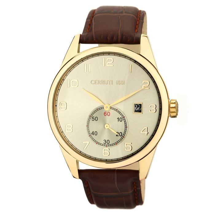 CERRUTI 1881 Montre Homme Brun, Classique - Achat/vente montre Homme ...