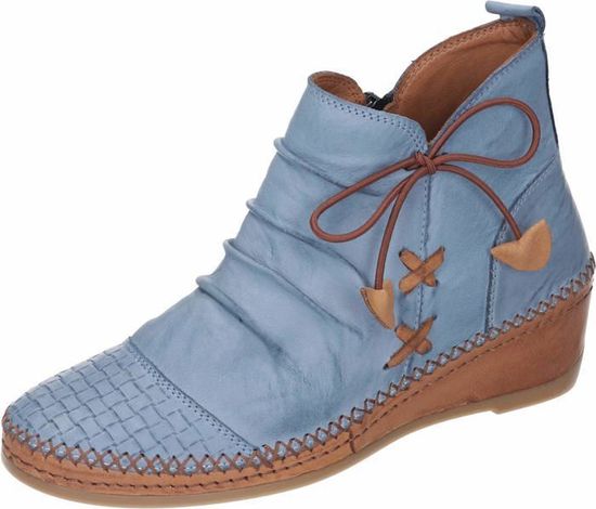 Botte Manitu - 960001-51 - Bottines pour Femme Botte Tendance, Bleu, 36 ...