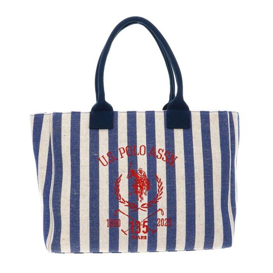 U.S. Pol o ASSN. Sac shopper bleu crème pour femme - Pool Party ...