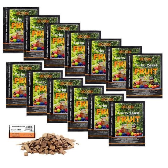 13 x Turbo Levure - Alcotec Turbo Fruit 60g, Levure pour la ...