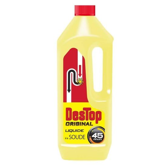 Déboucheur liquide - Destop - 1L - Lot de 4 - Surpuissant - Efficace ...