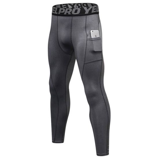 Collant de Compression pour Homme - INSFITY - Avec Poches Pour Fitness ...