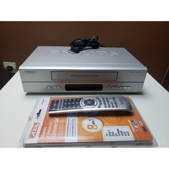MAGNETOSCOPE PHILIPS VR 150 LECTEUR ENREGISTREUR K7 CASSETTE VIDEO VHS VCR + TEL - Cdiscount TV ...