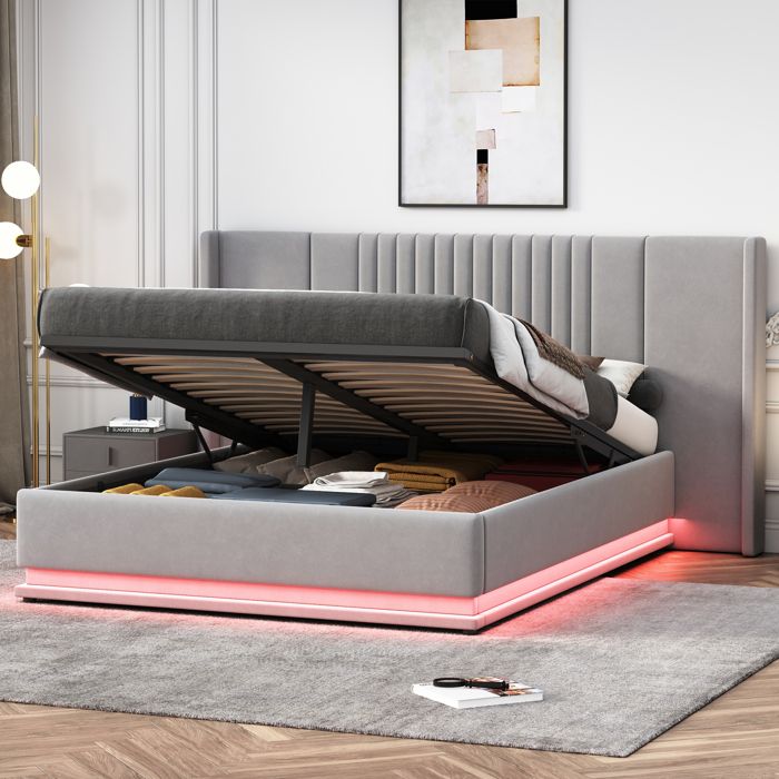 Structure de lit Nouveau matériau écologique matelas 140 x 200 cm, lit ...