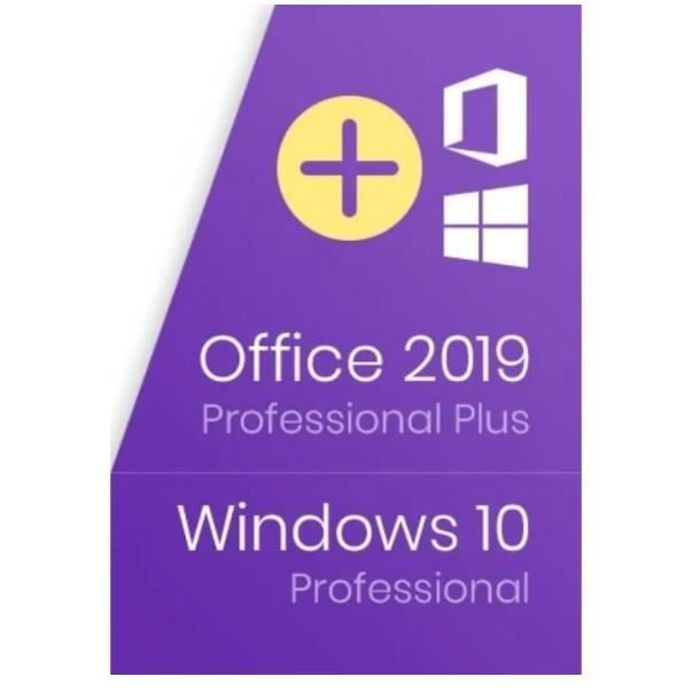 PACKAGE MICROSOFT Windows 10 Pro + Office 2019 pro - Cdiscount Informatique