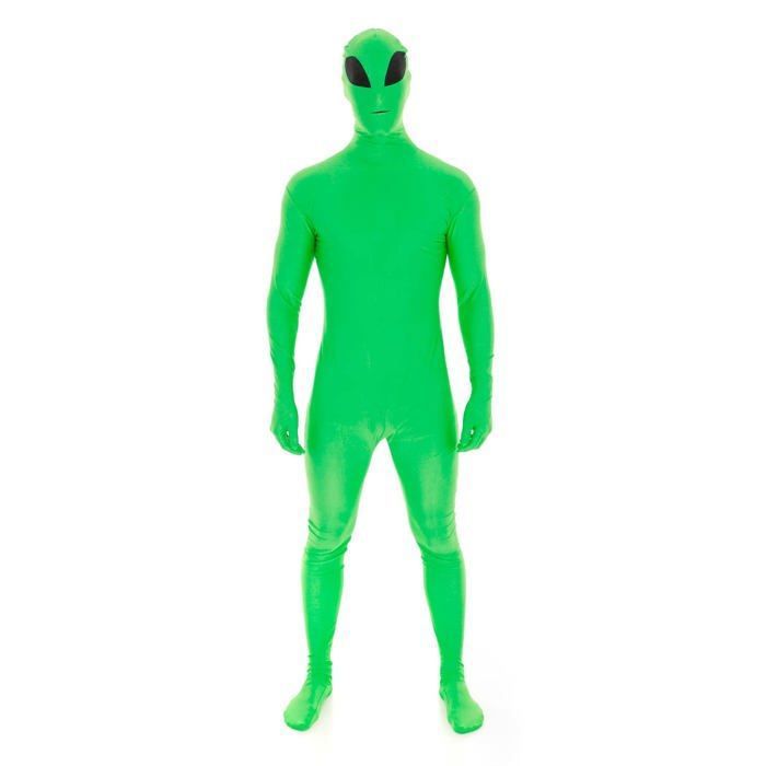Morphsuits Costume Alien Vert, Déguisement Halloween, Fête ou Cosplay, Tenue Amusante Adulte, M ...