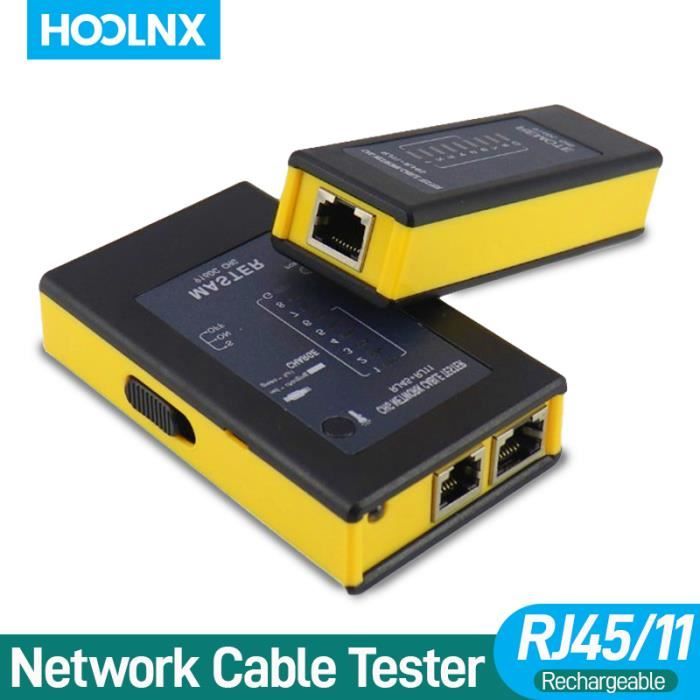 Rechargeable-Hoolnx – testeur de câble réseau RJ45 LAN, outil de test ...