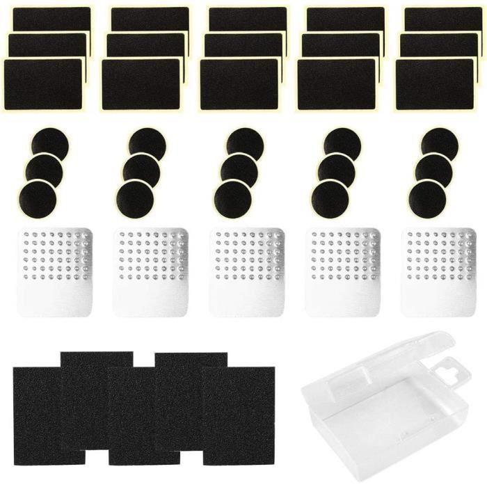 Rustine Vélo, 30Pcs Kit Réparation Vélo, Kit Réparation Pneu Vélo avec ...
