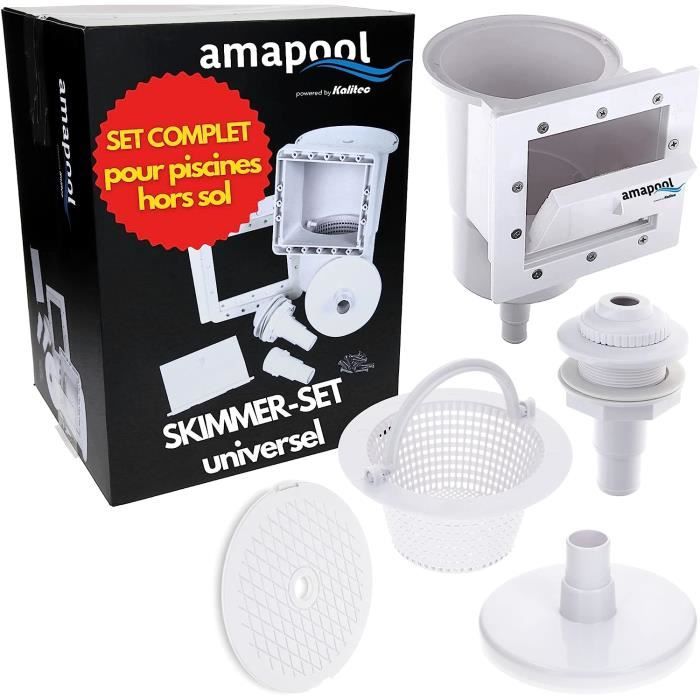 Amapool Pool Kit de Skimmers encastrables I Skimmer Piscine Hors Sol I ...