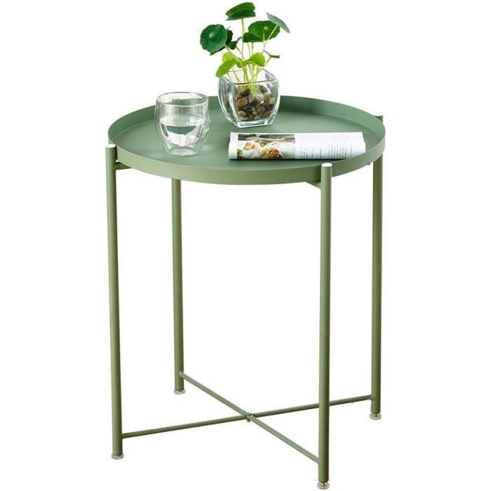 Table D'Appoint En Fer Forgé Petite Table Basse Plateau Plateau Table ...