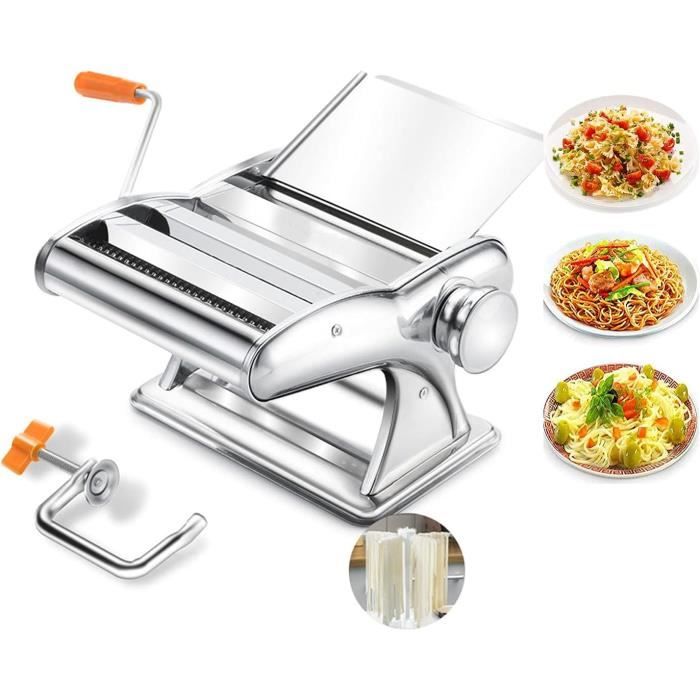 Machine À Pâtes Fraiche, Laminoir A Pate Manuelle En Acier Inoxydable ...