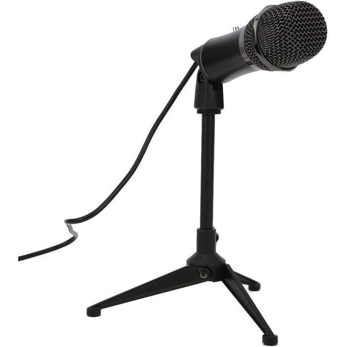 Microphone à condensateur Filaire avec trépied Micro cardioïde USB pour ...