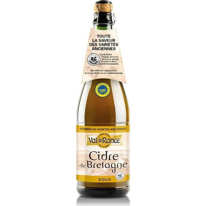 Val De Rance Cidre de Bretagne doux 2% 75 cl 2%vol. - La cave Cdiscount