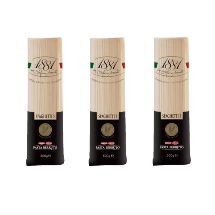Pasta Berruto - 1881 - Lot 3x Pâtes italiennes Spaghetti n°5 - 1881 ...