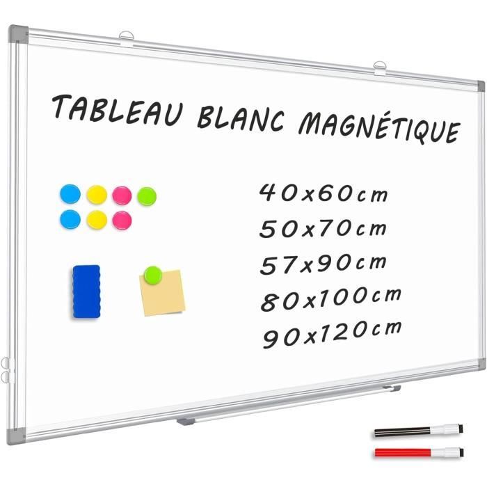 Le Tableau Blanc Magnétique, 50X70Cm Le Tableau Effacable Mural Avec ...