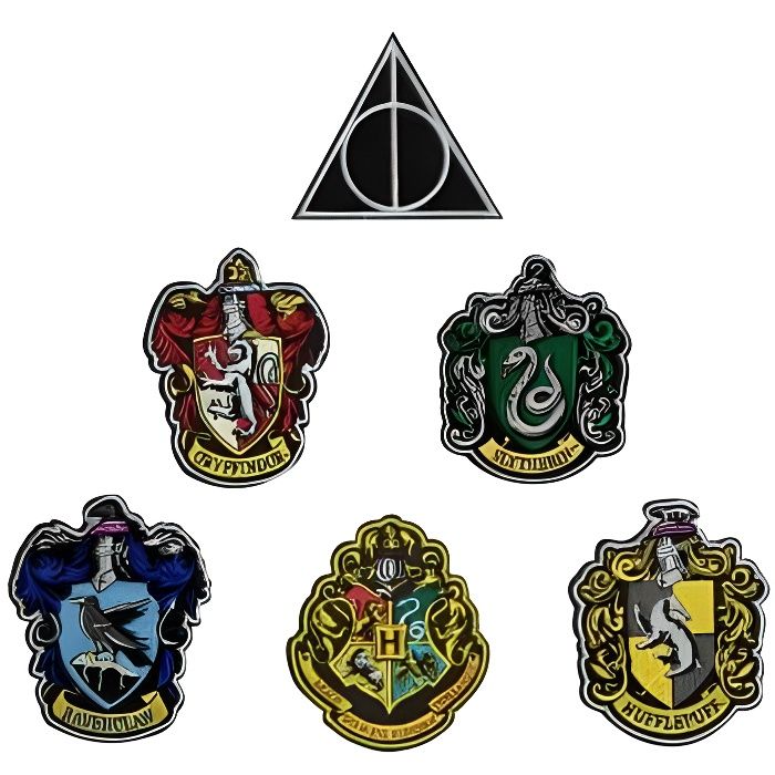 Ecussons - CINEREPLICAS - House Crests - Pack 6 écussons - Thème Harry ...