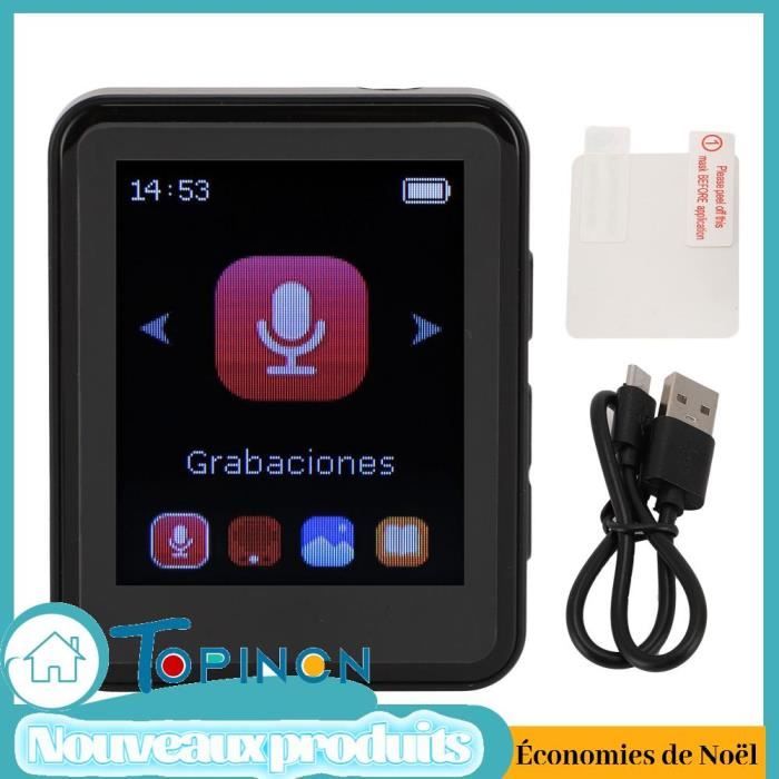 Lecteur MP3 MP4 - EJ.LIFE - 128 Mo - Bluetooth 5.0 - Écran tactile 1,8 ...