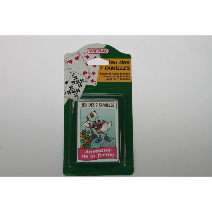 Jeu des 7 Familles - Animaux de la ferme - Cdiscount Jeux - Jouets