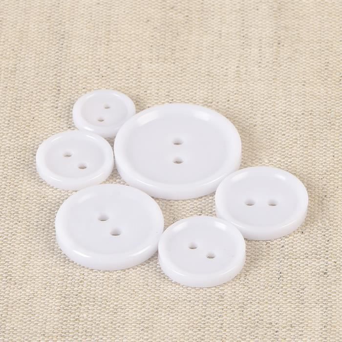 Bouton - MDC - Classique - Rond - 4 trous - Blanc - 15mm - Cdiscount Beaux-Arts et Loisirs créatifs