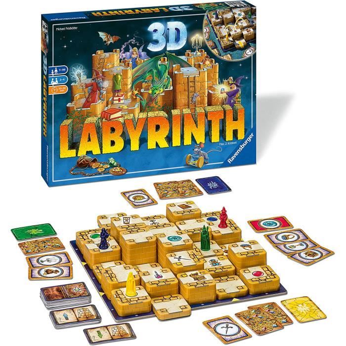 Ravensburger Labyrinthe 3D - Jeu de societe Familial Labyrinthe Mobile ...