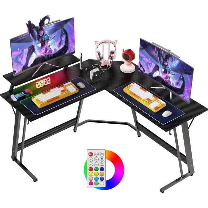 Bureau Gaming Bureau d'angle Gamer 130 * 130cm Bureau Informatique PC ...