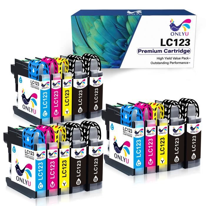 STAROVER 15 Cartouche d’encre brother lc 123 LC123xl compatible Brother ...