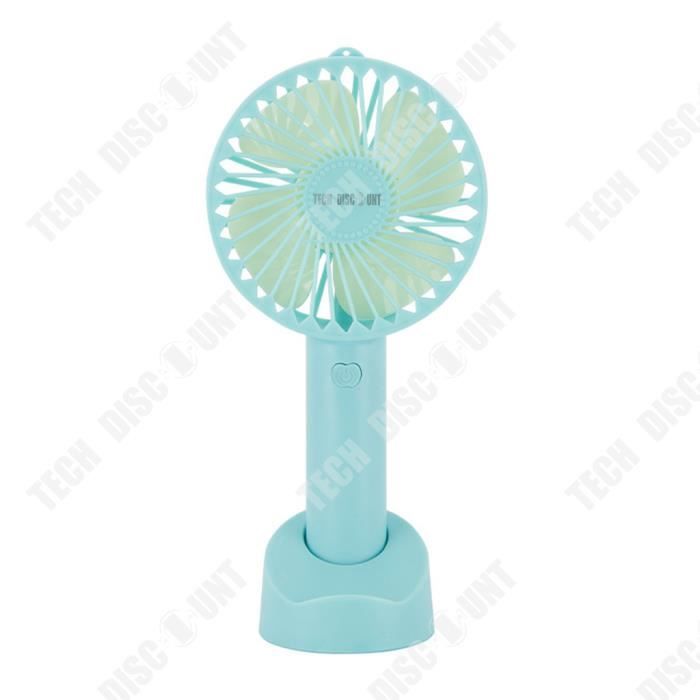 Ventilateur portable - TD® - Mini ventilateur - Bleu - 3 vitesses ...