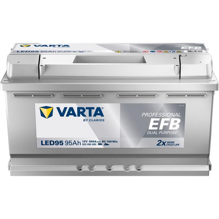 Batterie VARTA Professional Dual Purpose EFB LED 95 12V 95AH 850 AMPS ...