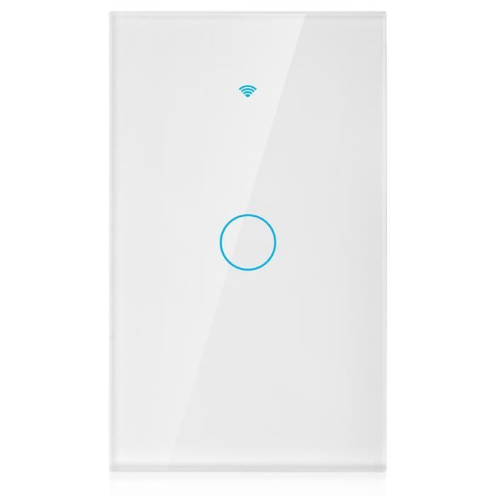VBESTLIFE Smart Switch Commutateur d'écran tactile WiFi Single Circle ...