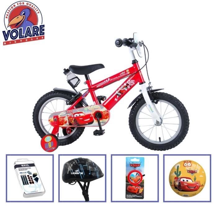 Vélo pour enfants - Volare - Disney Cars - 14 pouces - Deux freins à ...