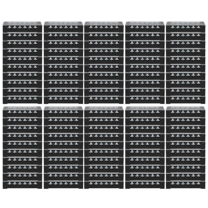 YOSOO bornier de distribution 100 pièces borniers 150A 600V rapide ...