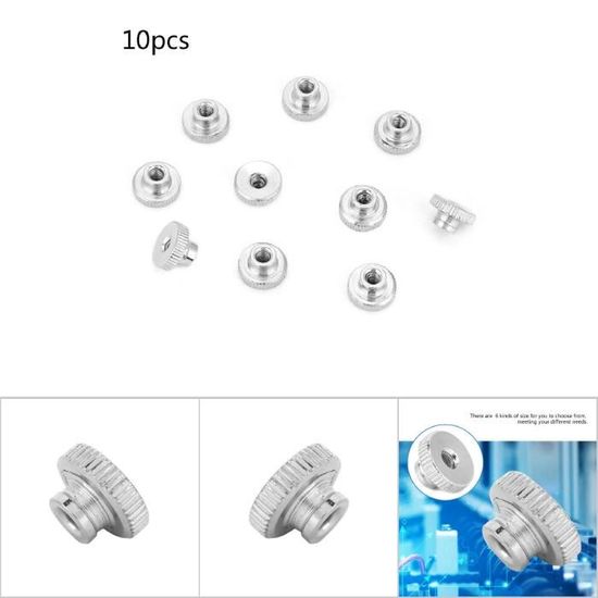 Mothinessto Écrou de poignée M3 M4 M5 M6 M8 M10 en acier au carbone ...