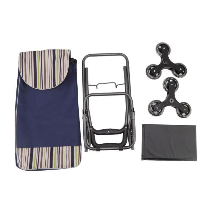 Caddie pliable - SALALIS - Chariot de courses - Résistant aux ...