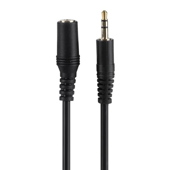Câble audio - YOSOO - Câble d'extension 3,5 mm - Noir - Longueur 10m à ...