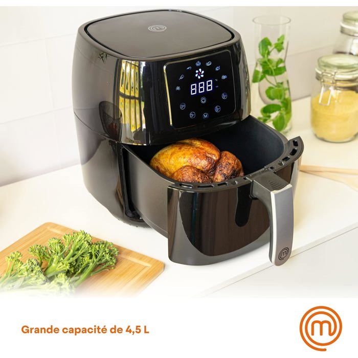 MasterChef Friteuse Sans Huile 4,5L Air Fryer pour 2-4 Personnes ...