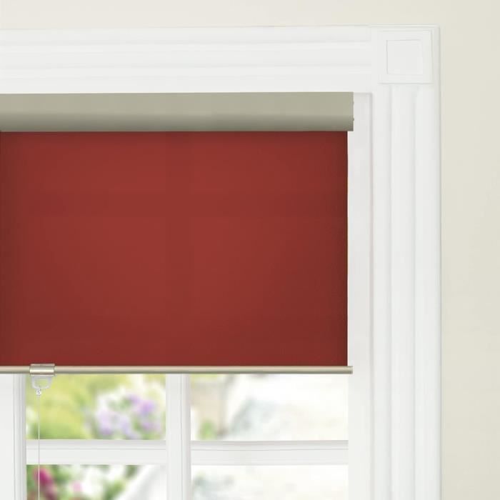 Stores Enrouleurs À Ressort (107 Cm X 213 Cm (L X L) Rouge) Occultant ...