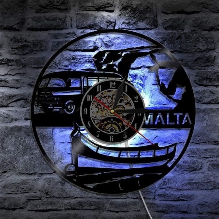 Horloge Murale Led Avec Rétro-Éclairage 3D Horloge De Bus Design ...