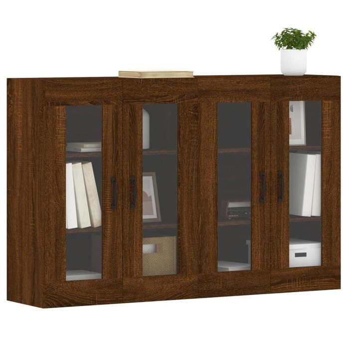 Luxueux Best* Lot de 2 Placard Cuisine Suspendu/ Armoires murales ...