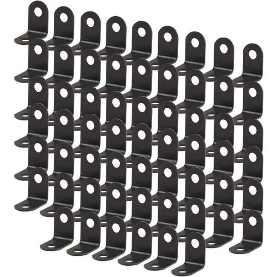 60Pcs Equerre D'Angle Droit Équerre De Fixation Plaque Assemblage ...