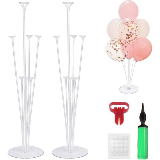 Kit De Support De Ballon De Table - Transparent - Mariages ...