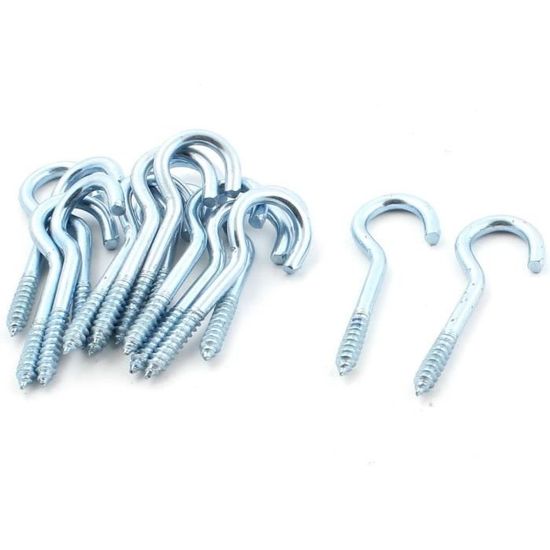 Sourcing Map 15Pcs Crochet À Visser Plafond Mur Piton Crochet Oeil Gond ...