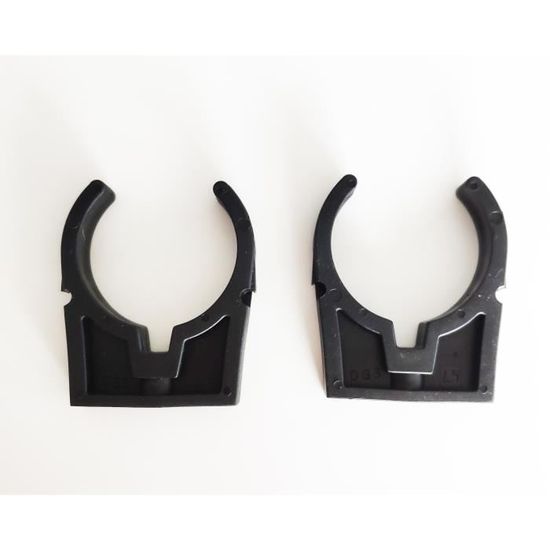 Colliers de fixation - PVC - Clip pince ouverte - 63mm - Lot de 2 ...