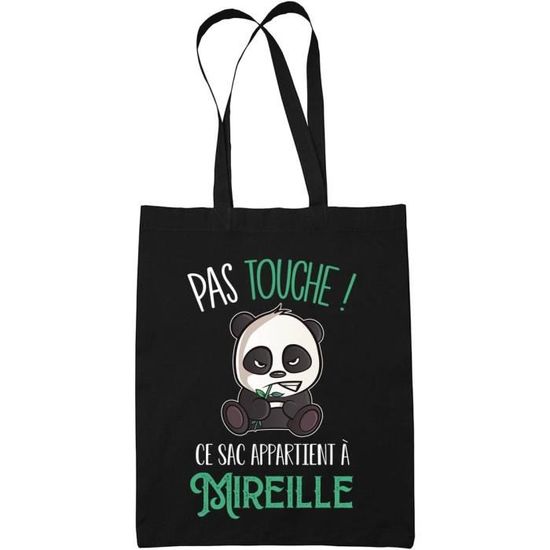Sac Mireille Pas Touche Panda | Tote Bag Cabas Réutilisable Cadeau ...