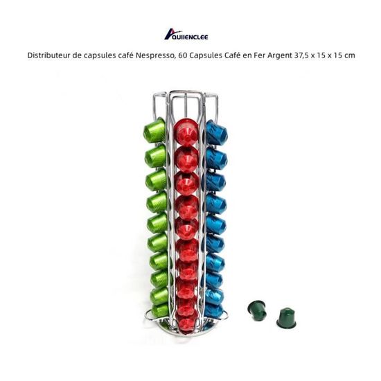 QUIIENCLEE Distributeur de capsules café Nespresso, 60 Capsules Café en ...
