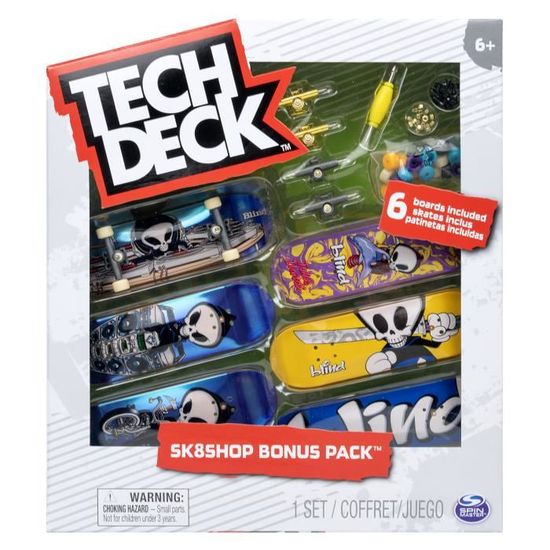 Sk8Shop Tech Deck 6 skateboard set Bonus Pack Blind + accessoires ...