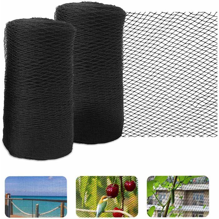 Filet Anti Oiseaux,Filet Poules,4m x 10m Filet Oiseaux,2 Pièces Filet Voliere Poulailler,Filet ...