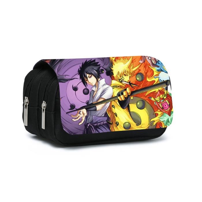 Trousse à Crayons Anime Naruto, Double Plumier Grande Capacité, Étui à ...