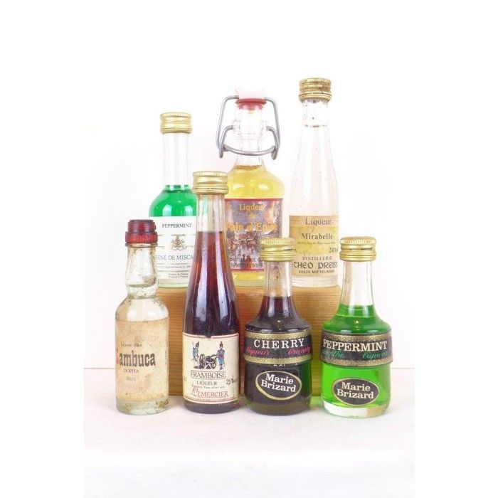 3 cl liqueur lot de 7 mignonnettes sambuca framboise cherry pain d ...