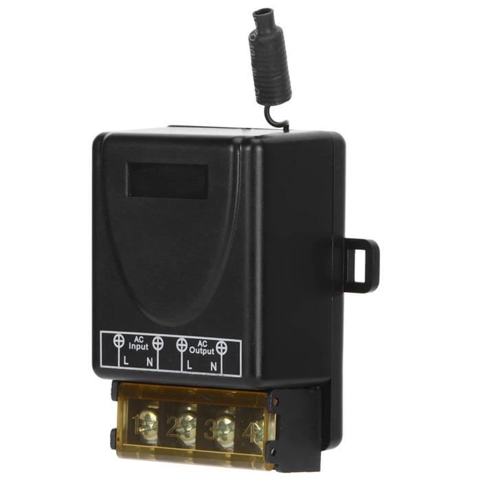 Akozon Contrôleur de relais 30A 433Mhz KR2201B‑4 Relais de Télécommande ...