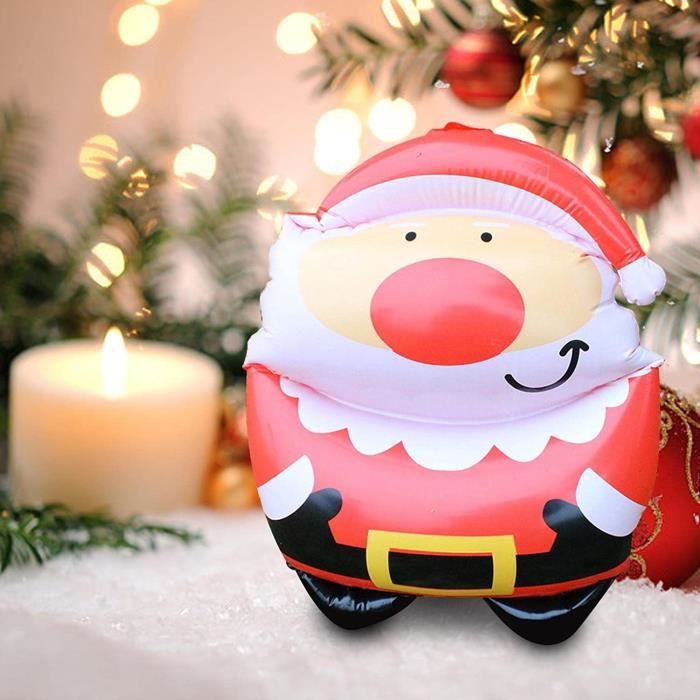 Grands Ballons Joyeuxs Noël Ballon De Noël Gonflable Forme De Père Noël ...